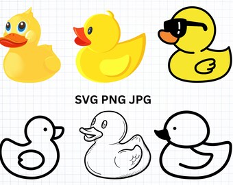 Bath Duck Svg, Baby Shower Svg, Duck Clipart, Bath Toy for Kids, Vector ...