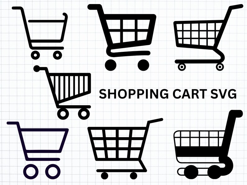 Shopping Cart SVG Bundle, Shopping Cart SVG, Shopping Cart Cricut ...
