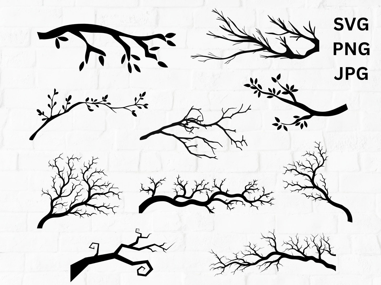 Branch Svg Tree Branch Svg Branch Cricut Svg Branch Svg Cut Files ...