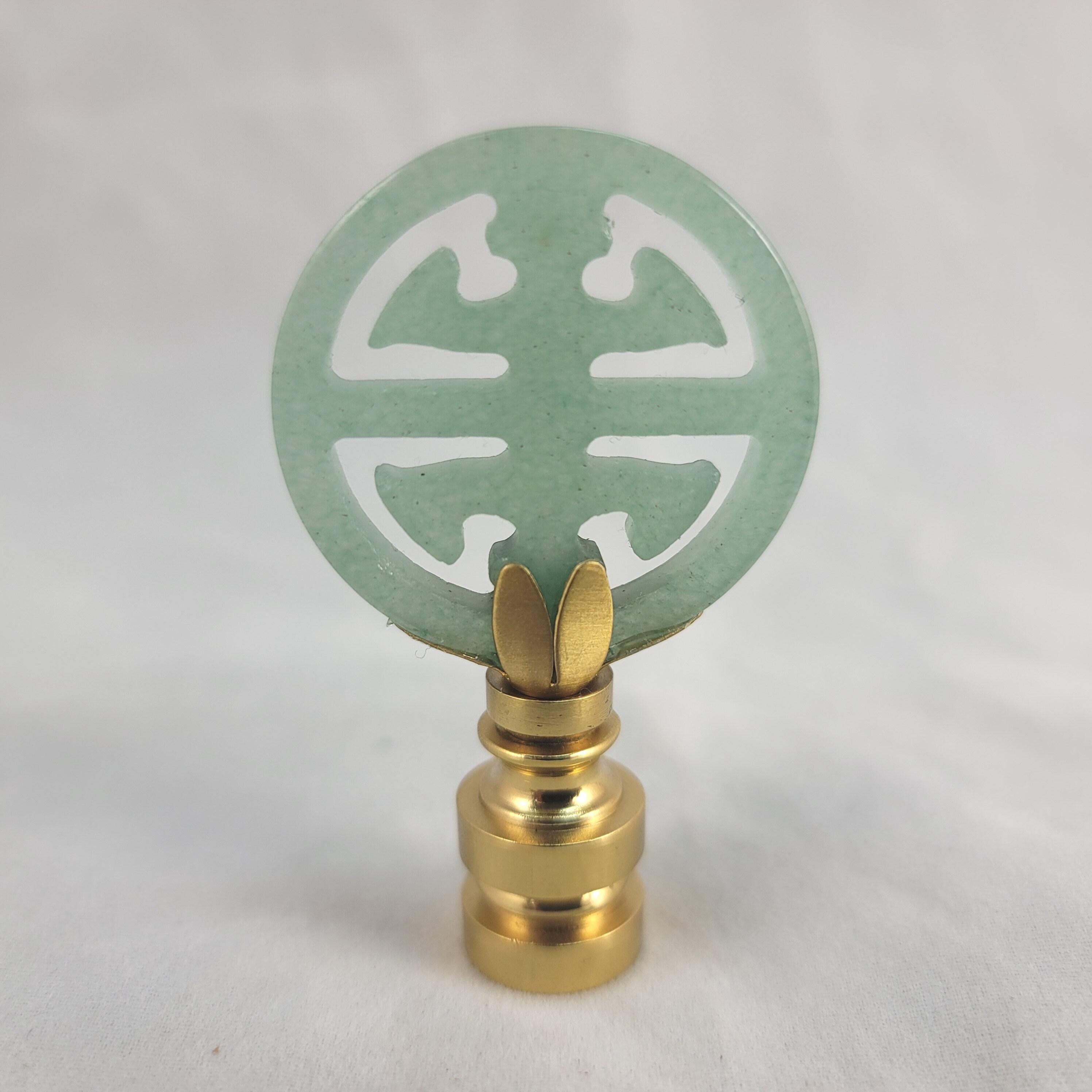 Genuine Aventurine Jade Electric Lighting Lamp Shade Finial (NEW) - Etsy