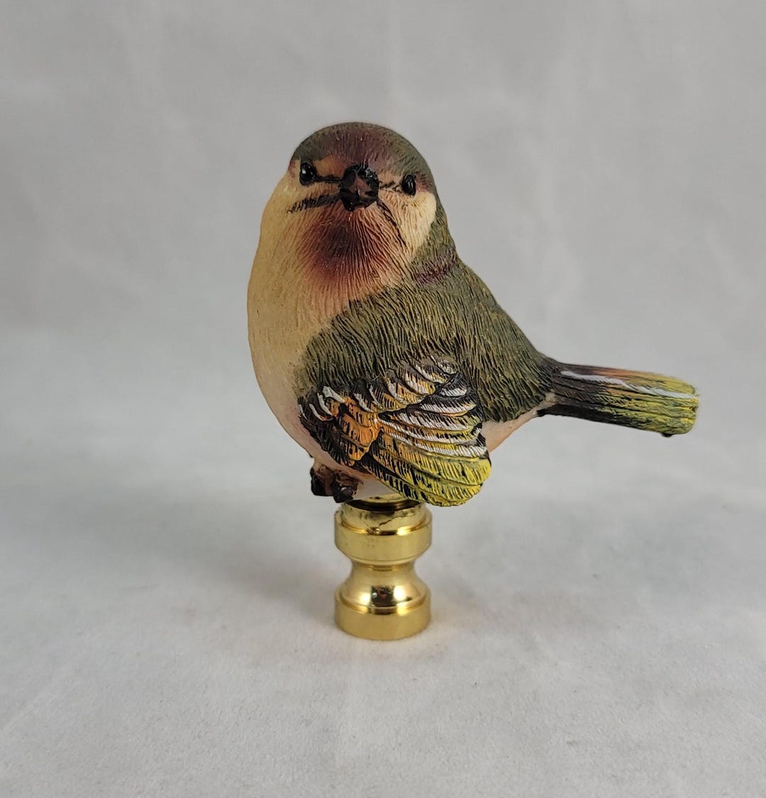 Cute Chickadee Bird Electric Lighting Lamp Shade Finial (new) - Etsy