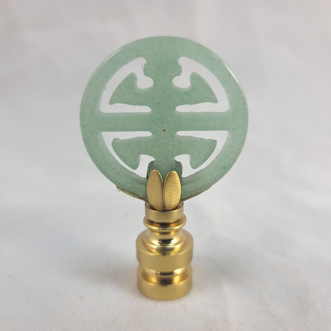 Genuine Aventurine Jade Electric Lighting Lamp Shade Finial (NEW) - Etsy