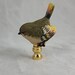 Hand Painted Chickadee Bird Electric Lighting Lamp Shade Finial: Solid ...