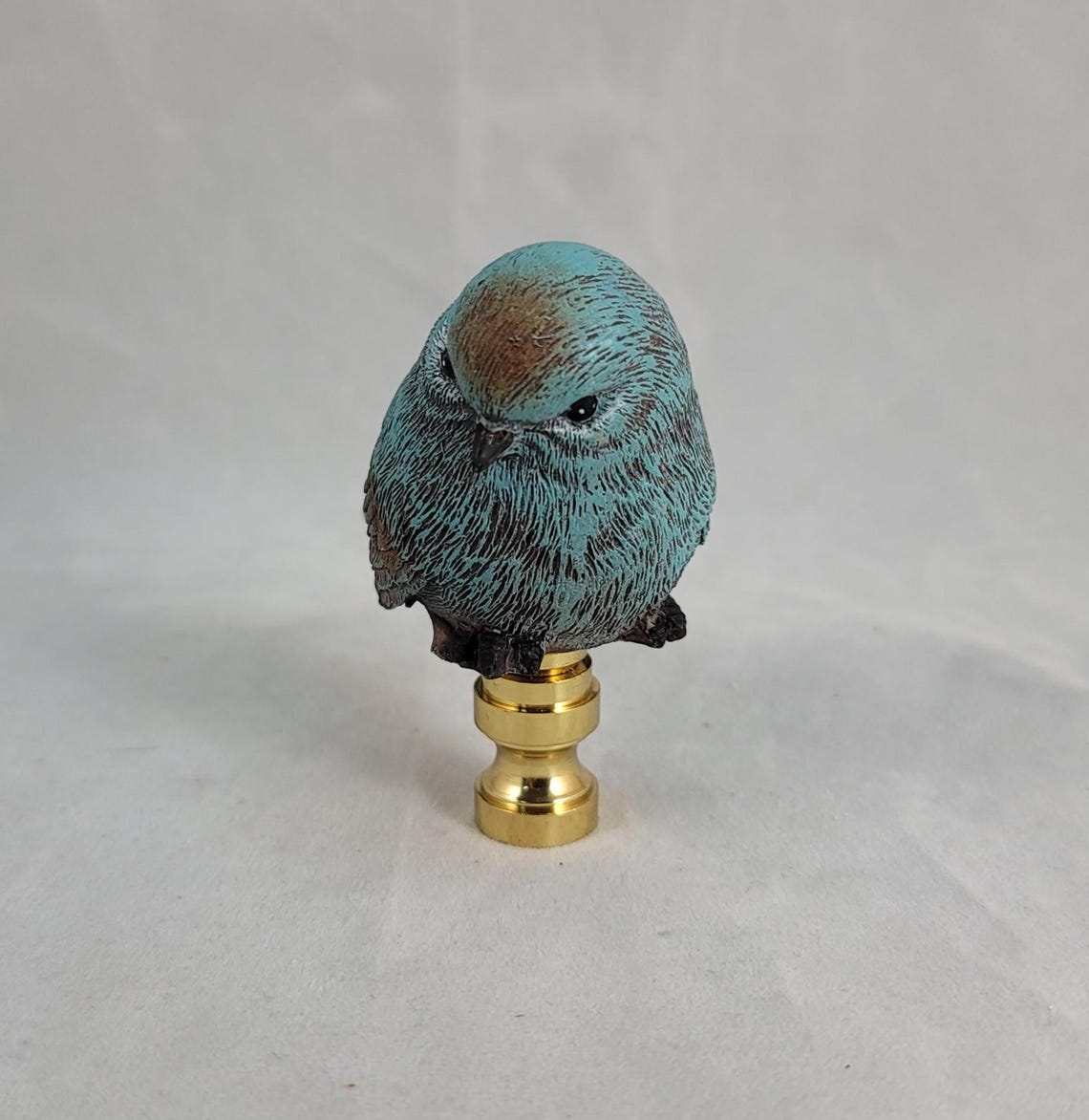 Cute Blue Teal Bird Electric Lighting Lamp Shade Finial new - Etsy