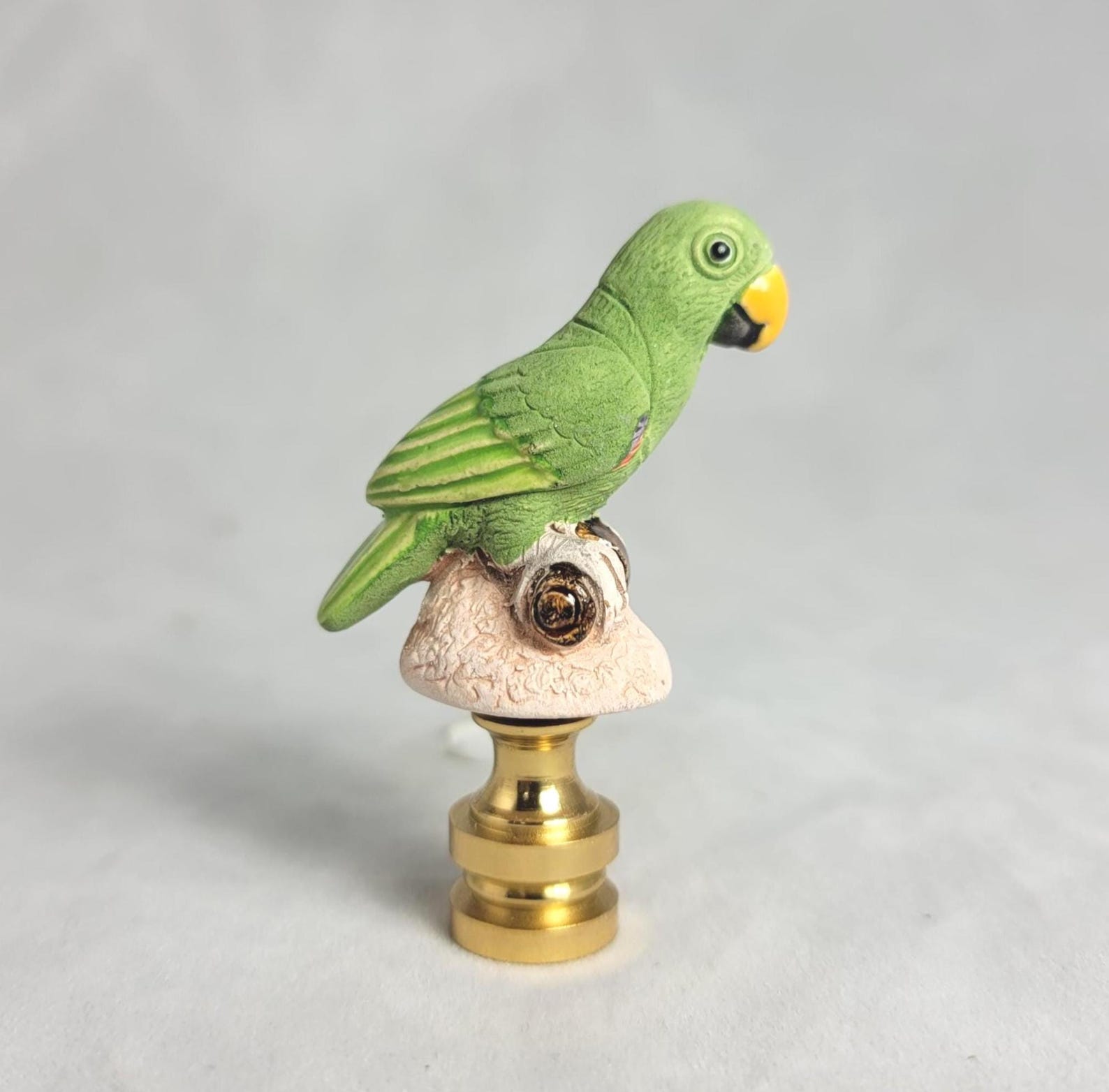 Green Parrot Electric Lighting Lamp Shade Finial (NEW) - Etsy