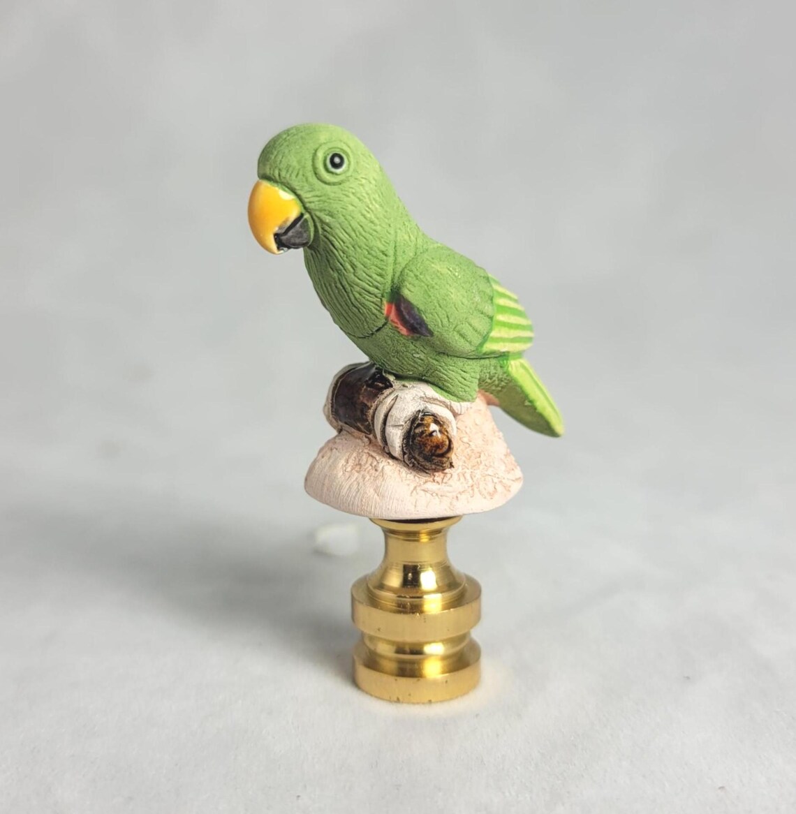 Green Parrot Electric Lighting Lamp Shade Finial (NEW) - Etsy