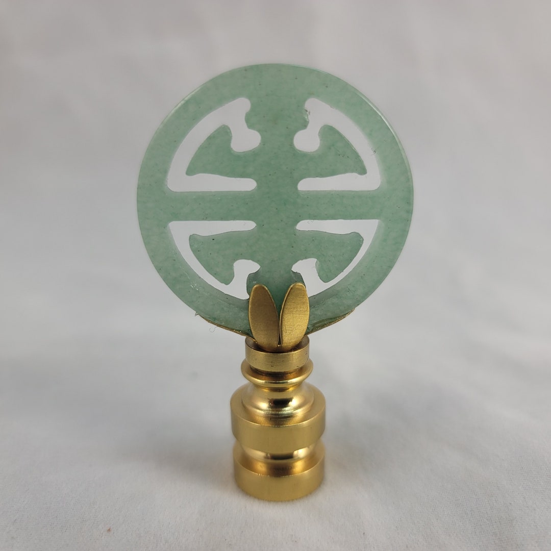 Genuine Aventurine Jade Electric Lighting Lamp Shade Finial (NEW) - Etsy