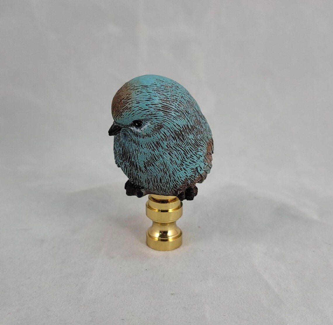 Cute Blue Teal Bird Electric Lighting Lamp Shade Finial new - Etsy