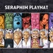 OP Playmat Seraphim Mix Color Mat Zones Stitched Edges Anime Design ...