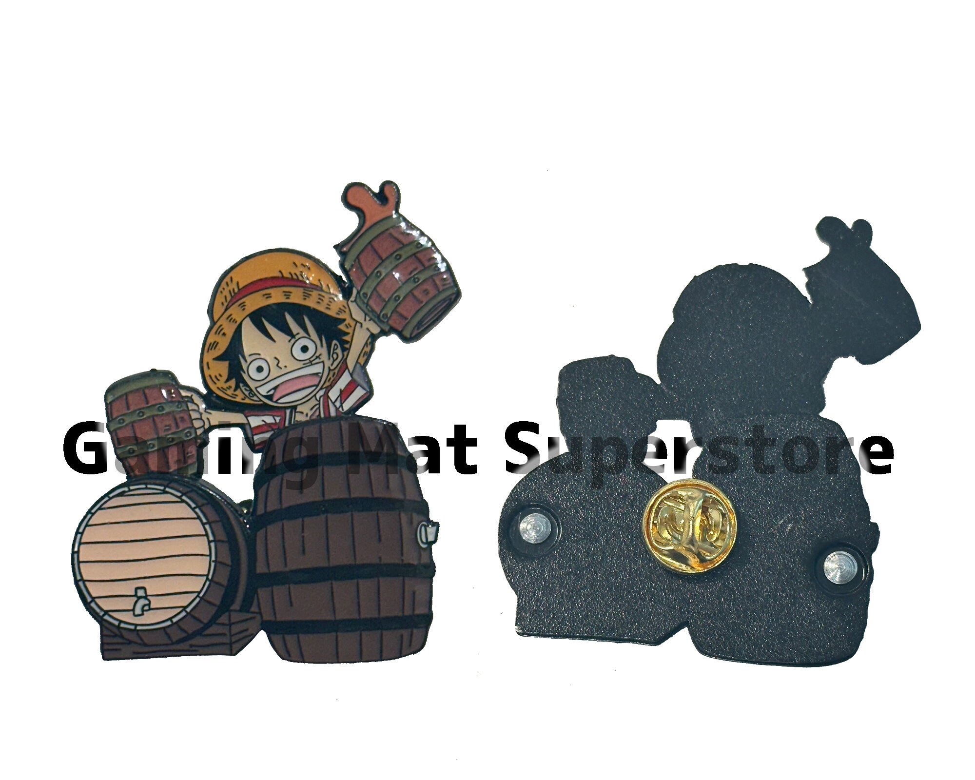 One Piece Enamel Luffy Barrel Pirate Movable Pin - Etsy