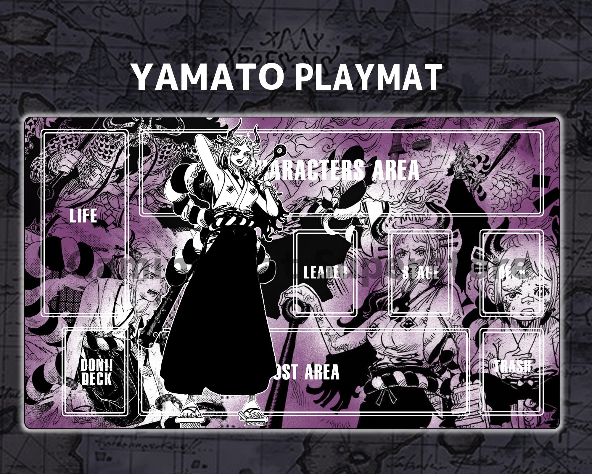 OP Playmat Yamato Purple Mat Zones Stitched Edges Anime Design - Etsy