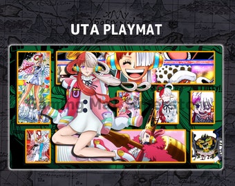 OP Playmat Roronoa Zoro Red Mat Zones Stitched Edges Anime Design - Etsy