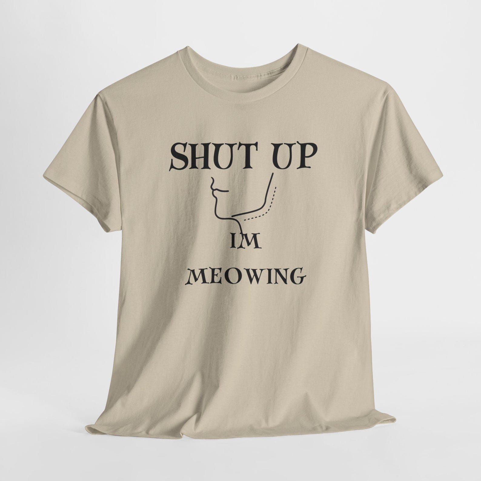 Jawline Meme T-shirt, Shut up I'm Mewing Graphic Tee, Hilarious ...