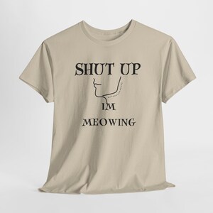 Jawline Meme T-shirt, Shut up I'm Mewing Graphic Tee, Hilarious ...