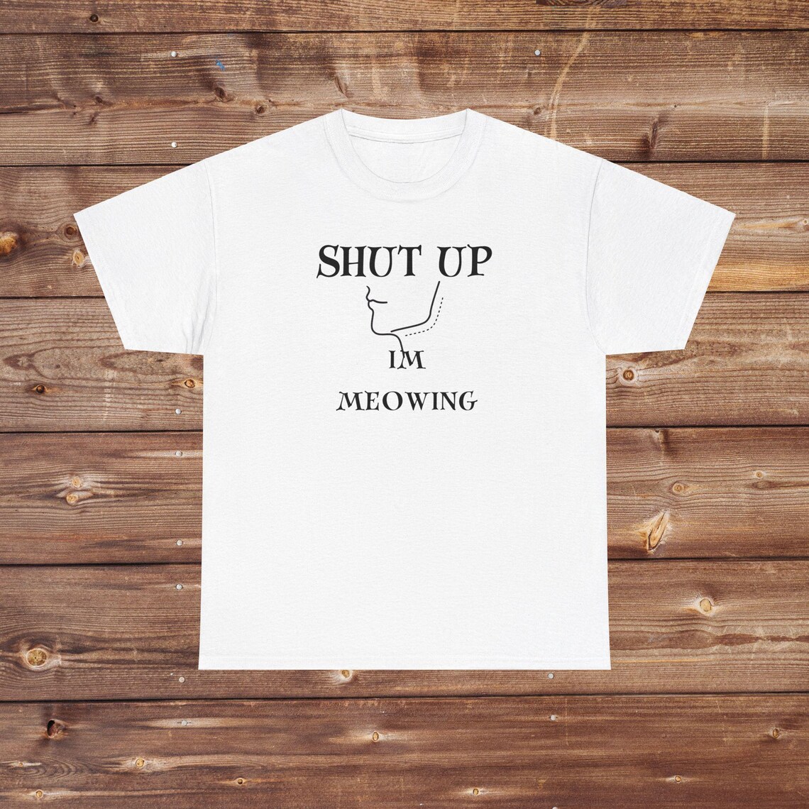 Jawline Meme T-shirt, Shut up I'm Mewing Graphic Tee, Hilarious ...