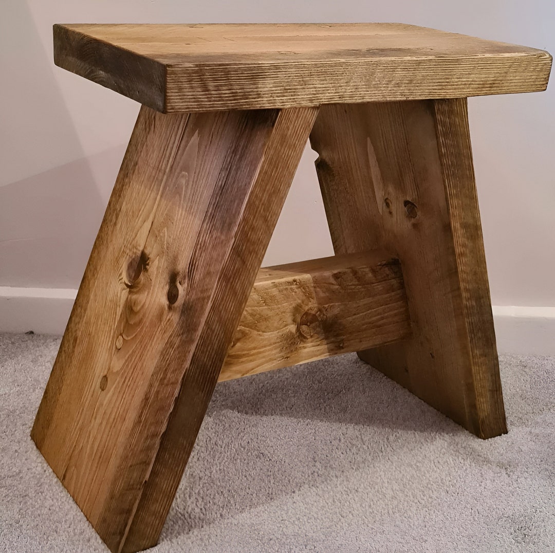 Handmade Rustic Side Tables, Solid, Vintage - Etsy