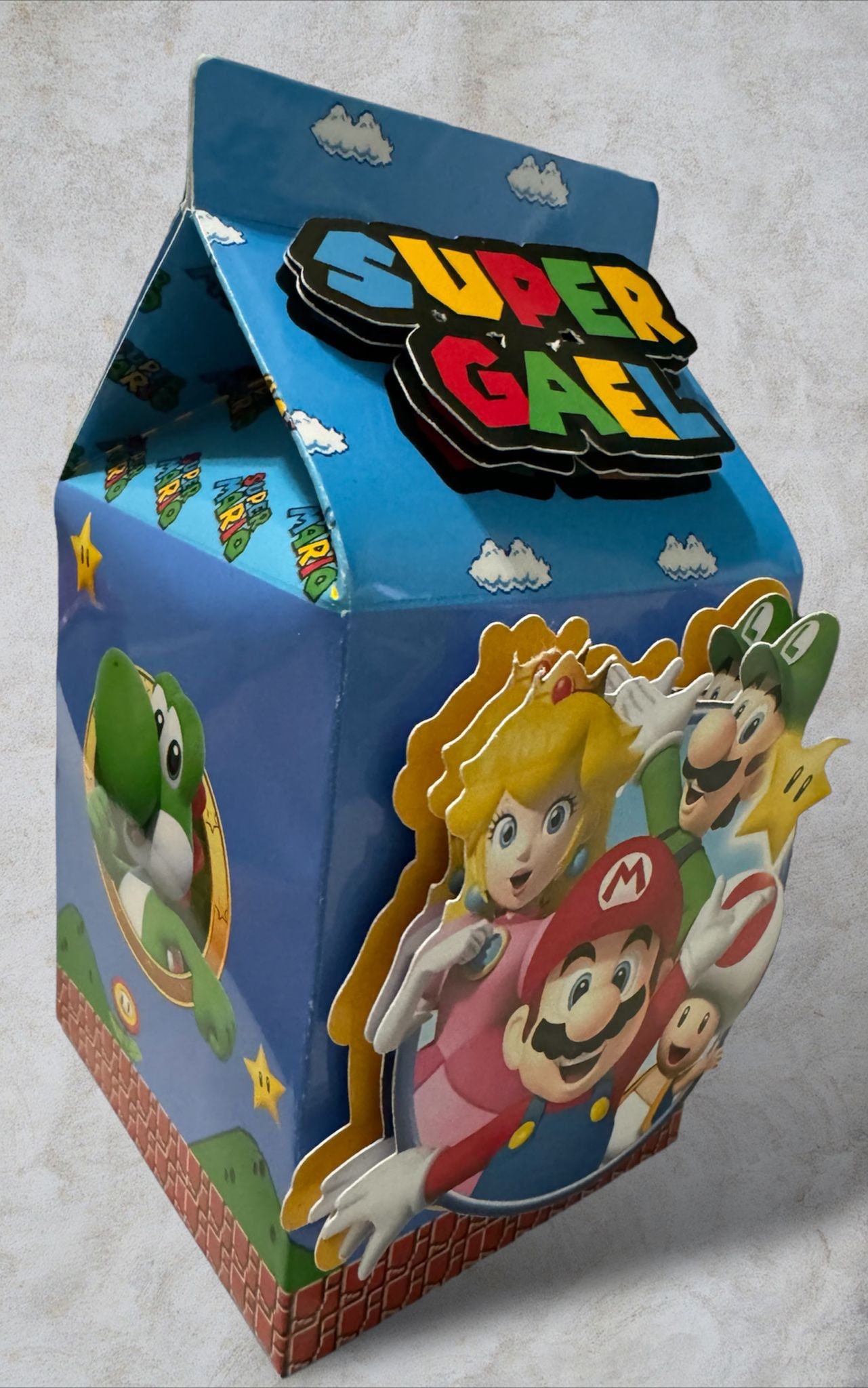 Mario Candy Box | Favor Boxes | Mario Birthday Party With Your Own Name ...