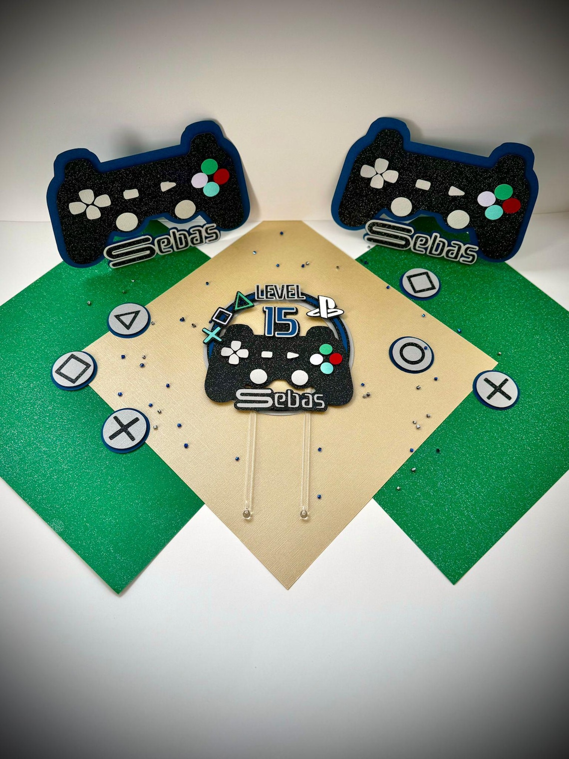 Personalized Gamer Birthday | Gamer Cake Topper | Video Games Cake ...