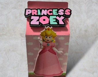 Princess Peach Candy Box | Favor Boxes | Mario Birthday Party With Your ...