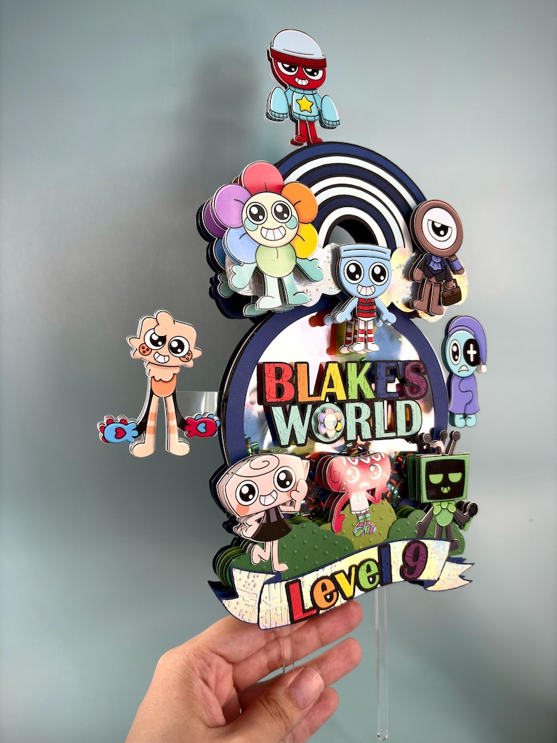 Personalized Dandy’s World Cake Topper | Shaker & Light-up Cake Topper ...