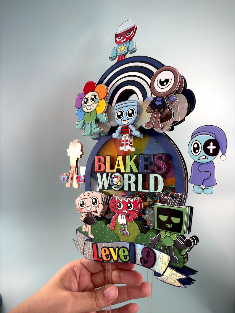 Personalized Dandy’s World Cake Topper | Shaker & Light-up Cake Topper ...