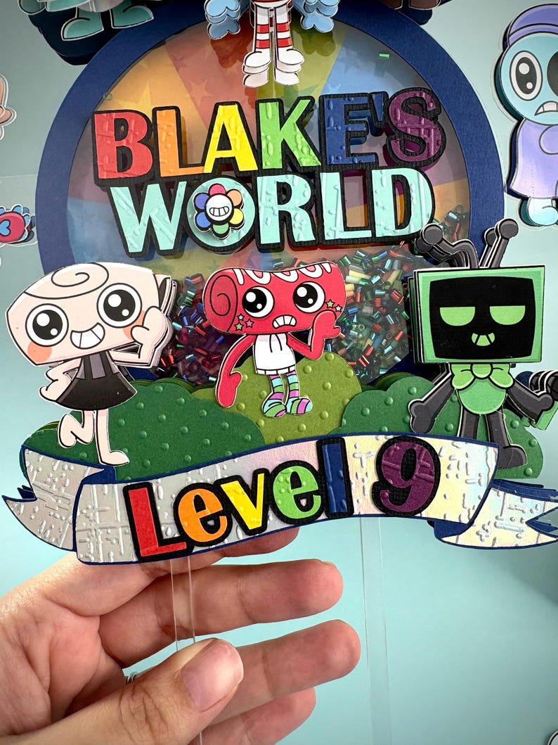 Personalized Dandy’s World Cake Topper | Shaker & Light-up Cake Topper ...