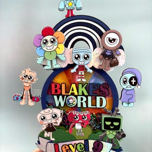 Personalized Dandys World Cake Topper | Shaker Cake Topper | Dandys ...