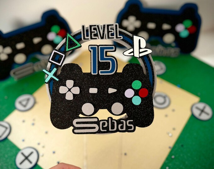 Personalized Gamer Birthday | Gamer Cake Topper | Video Games Cake ...