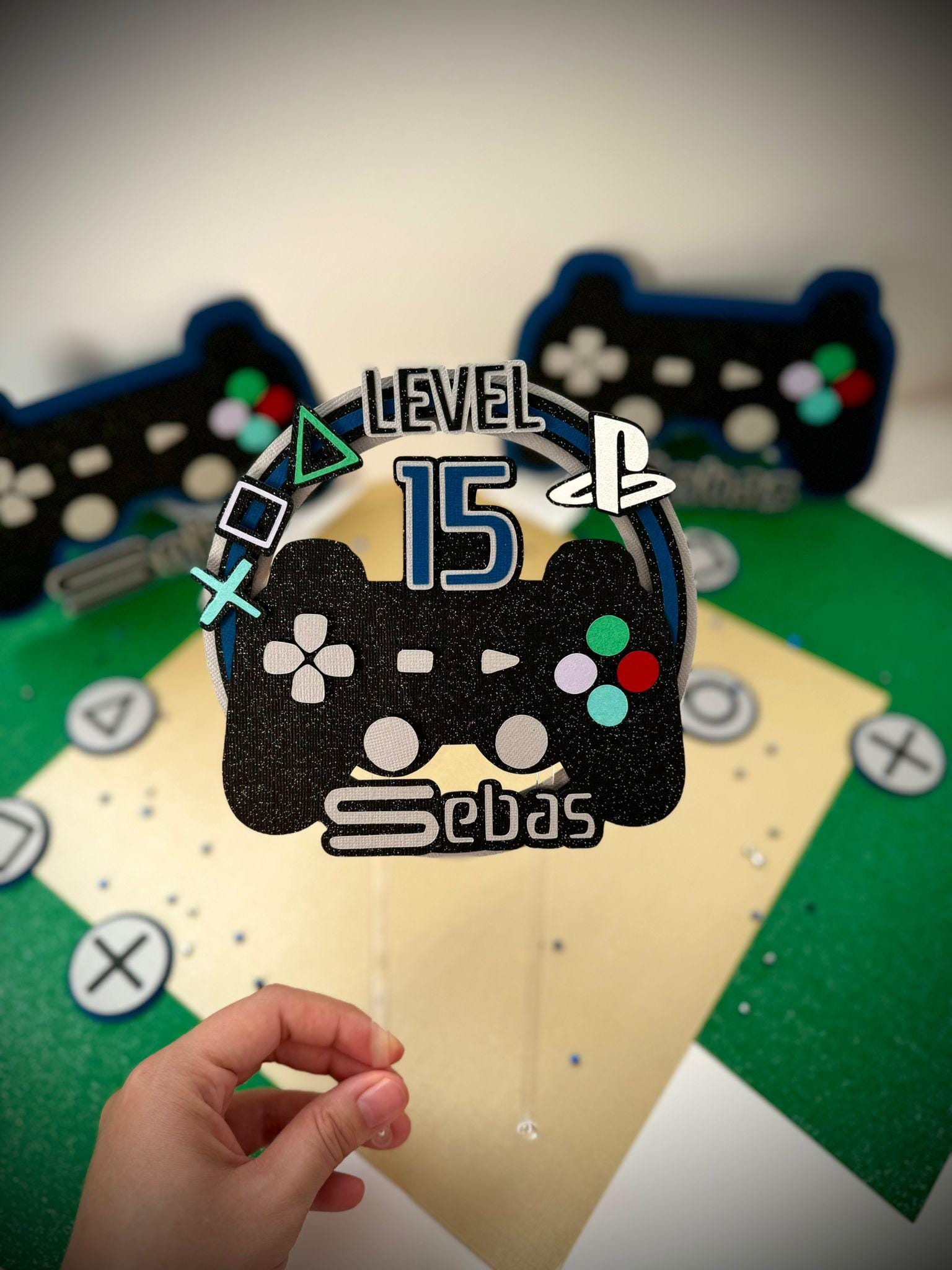 Personalized Gamer Birthday | Gamer Cake Topper | Video Games Cake ...