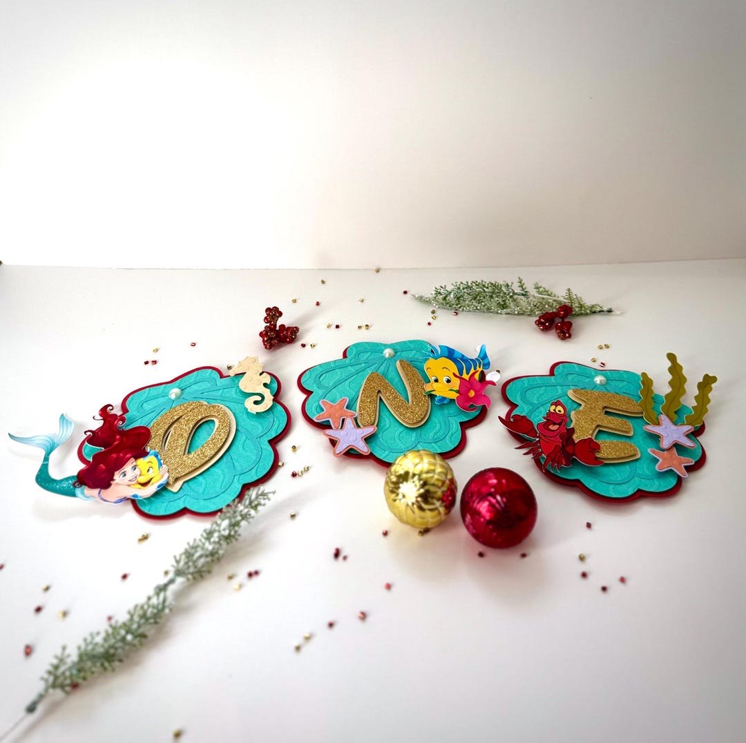 Little Mermaid Birthday Banner • Ariel Party Decor - Under the Sea ...