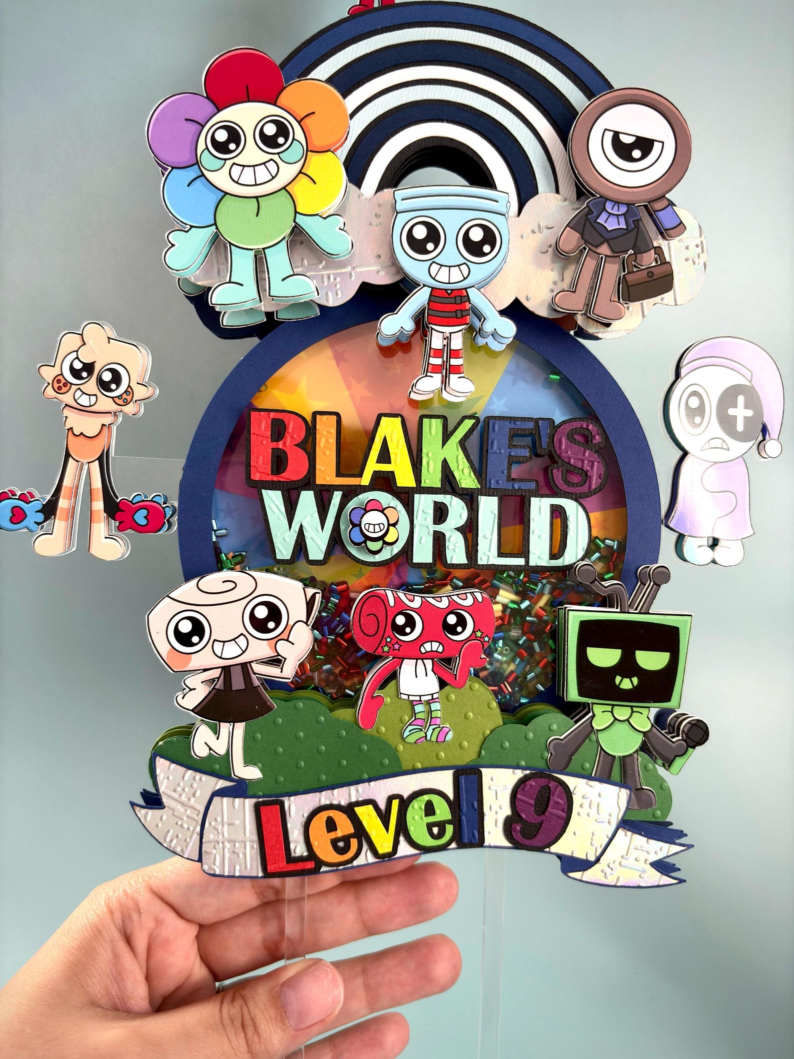 Personalized Dandy’s World Cake Topper | Shaker & Light-up Cake Topper ...