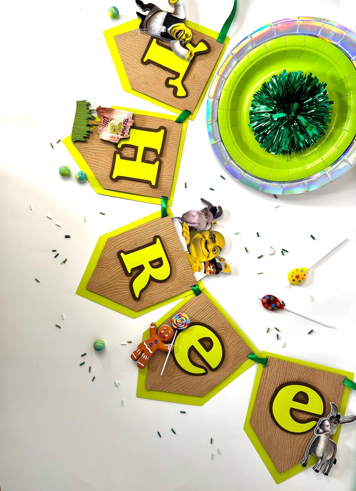 Shrek Birthday Banner Personalized – Party Decoration for Kids - Etsy