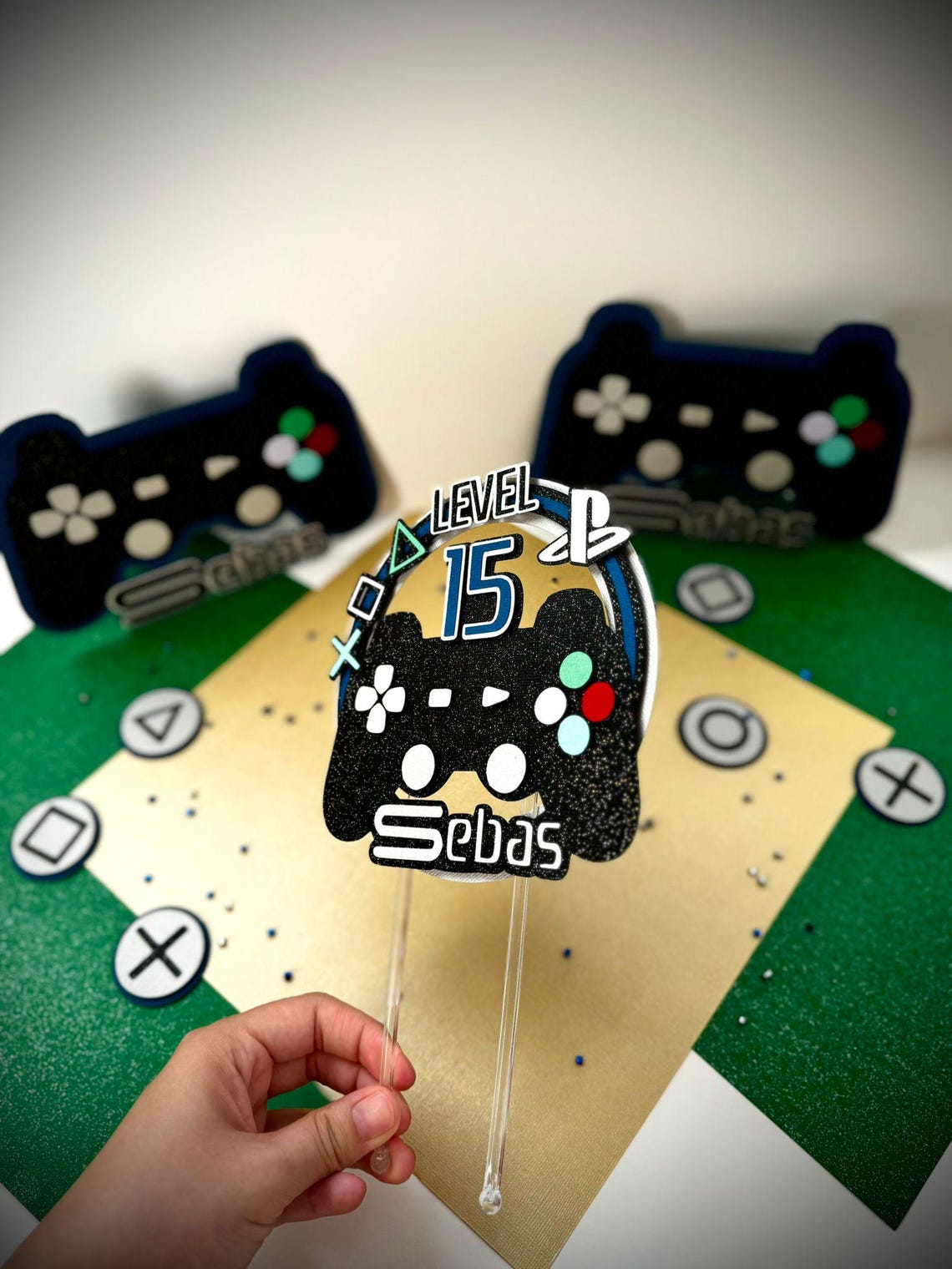 Personalized Gamer Birthday | Gamer Cake Topper | Video Games Cake ...
