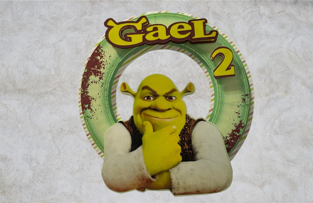3D Shrek Cake Topper - Etsy