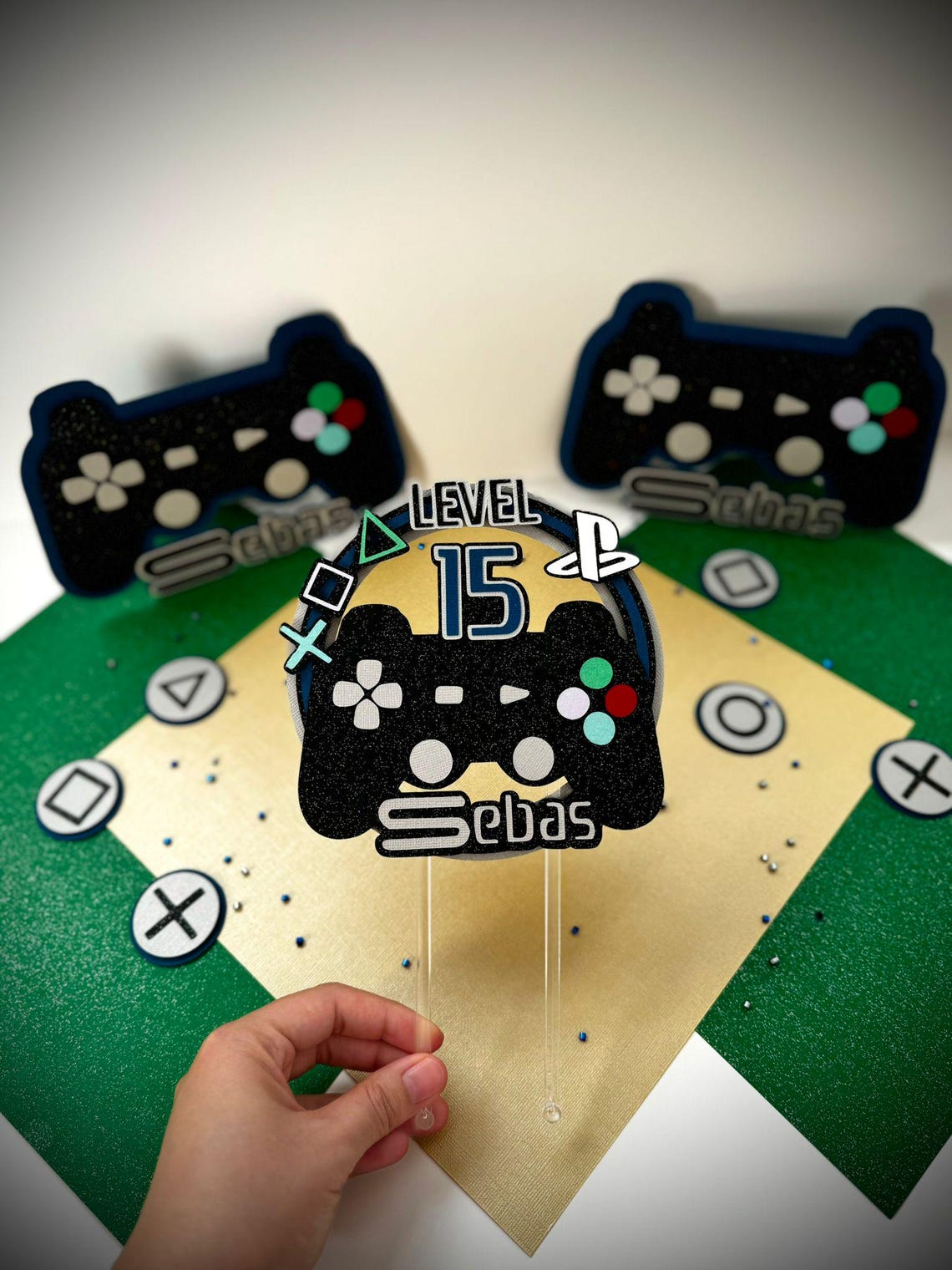 Personalized Gamer Birthday | Gamer Cake Topper | Video Games Cake ...