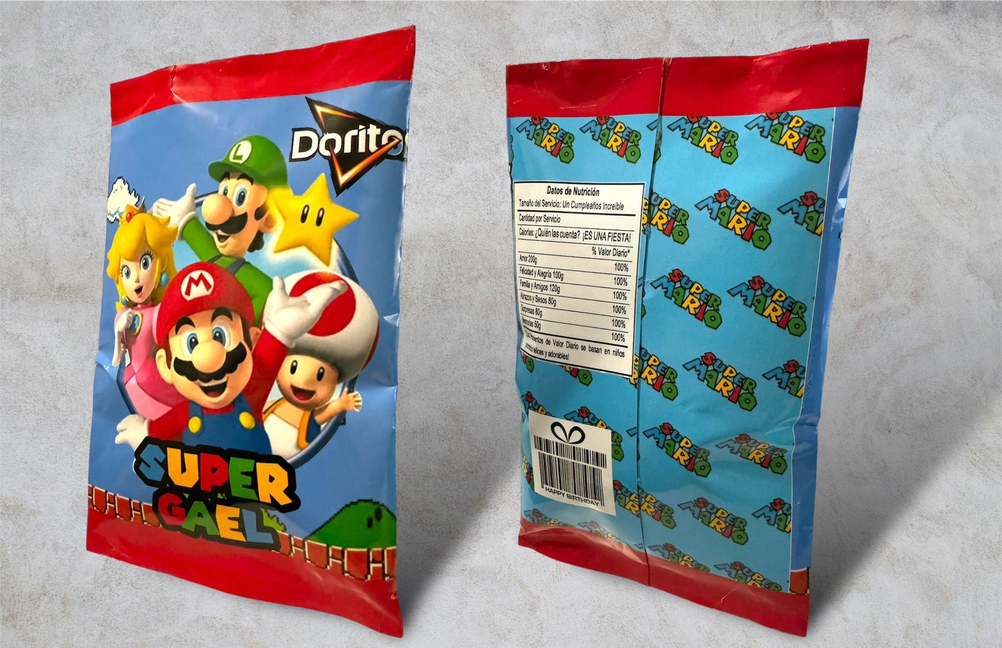 Mario Chip Bags | Super Mario Party Favors | Mario Birthday | Mario ...