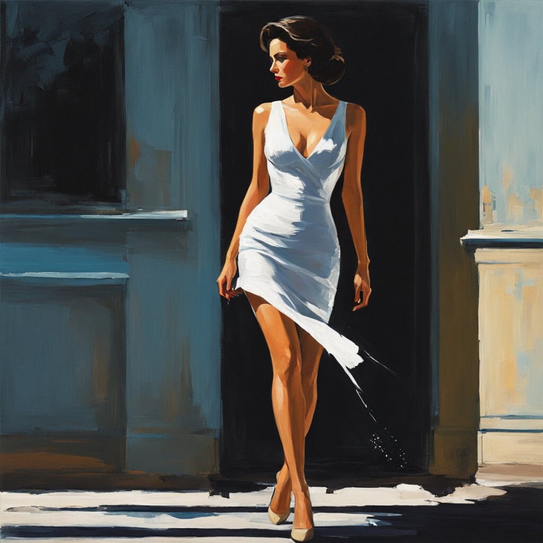 Catwalk Painting Digital Painting Wall Decoration Visual Art on Poster ...