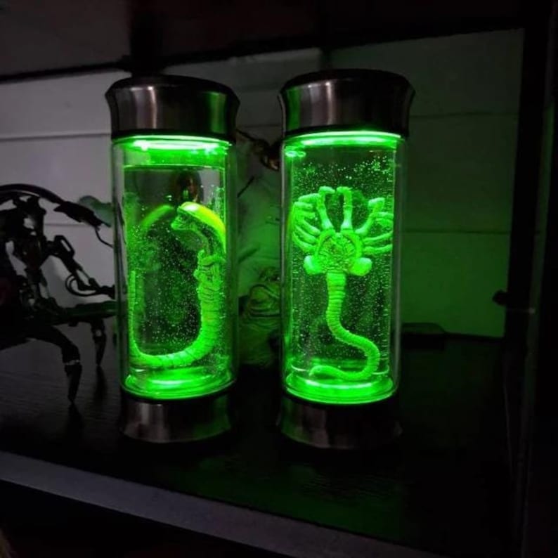 Alien Jar Xenomorph Specimen Alien Specimen Jar With LED Lights ...