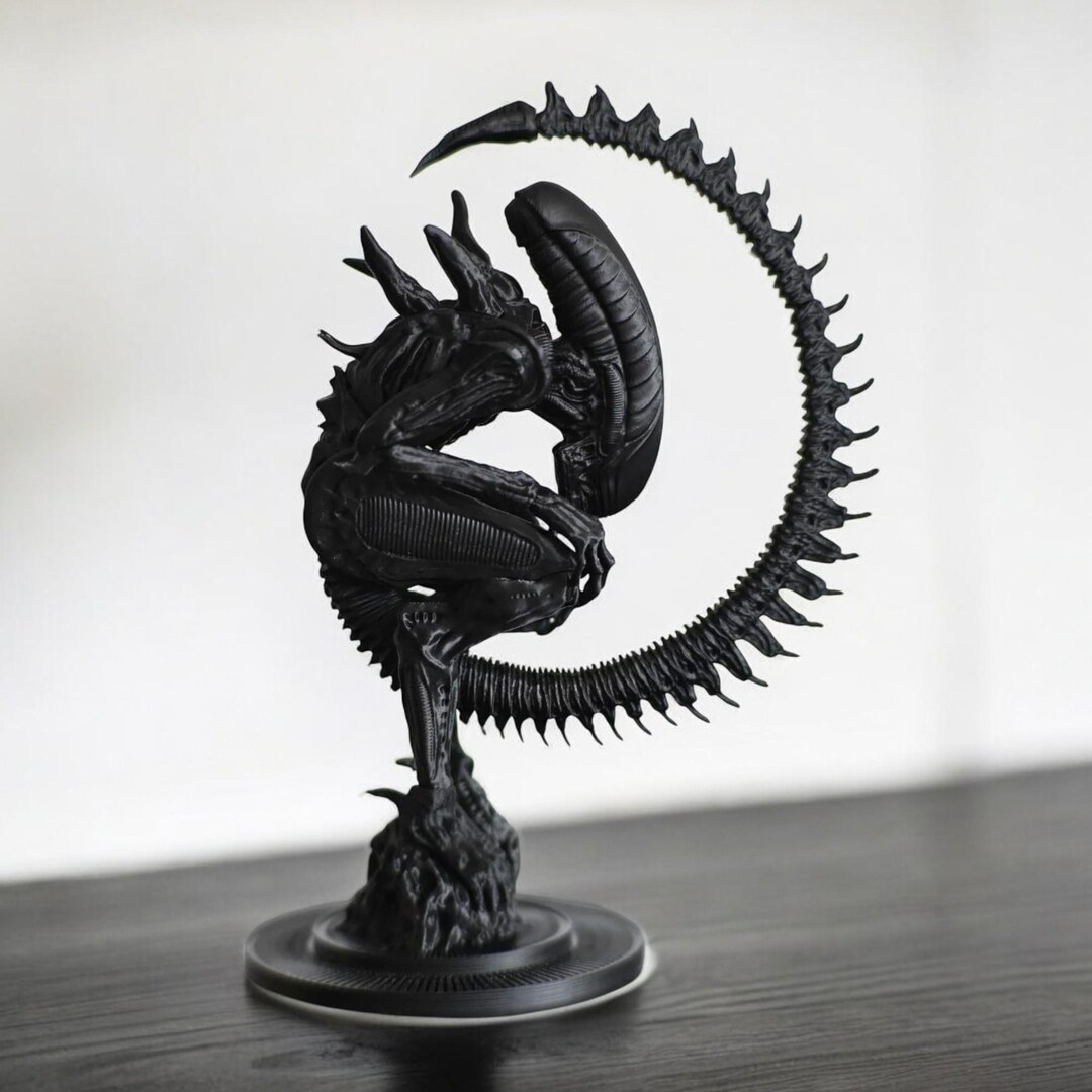 Alien Xenomorph Statue, 14cm Resin Collectible, Sci-fi Horror Movie ...