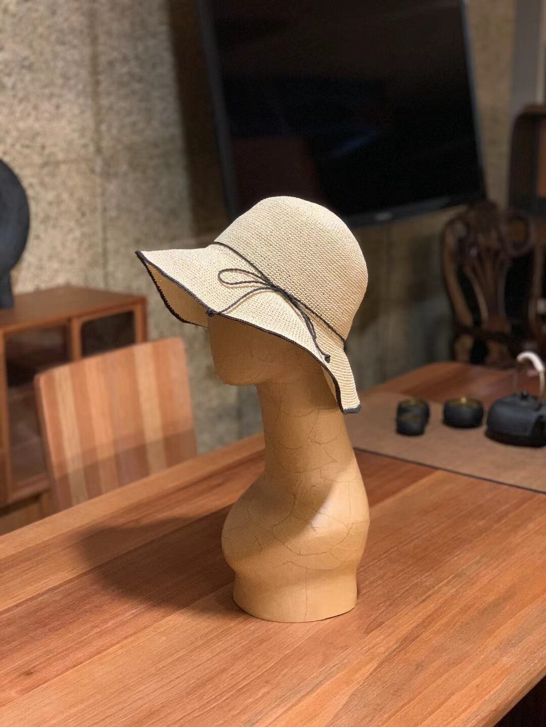 Handmade Sun HATS for Women, Trendy Bucket Straw Hat Seaside Style ...