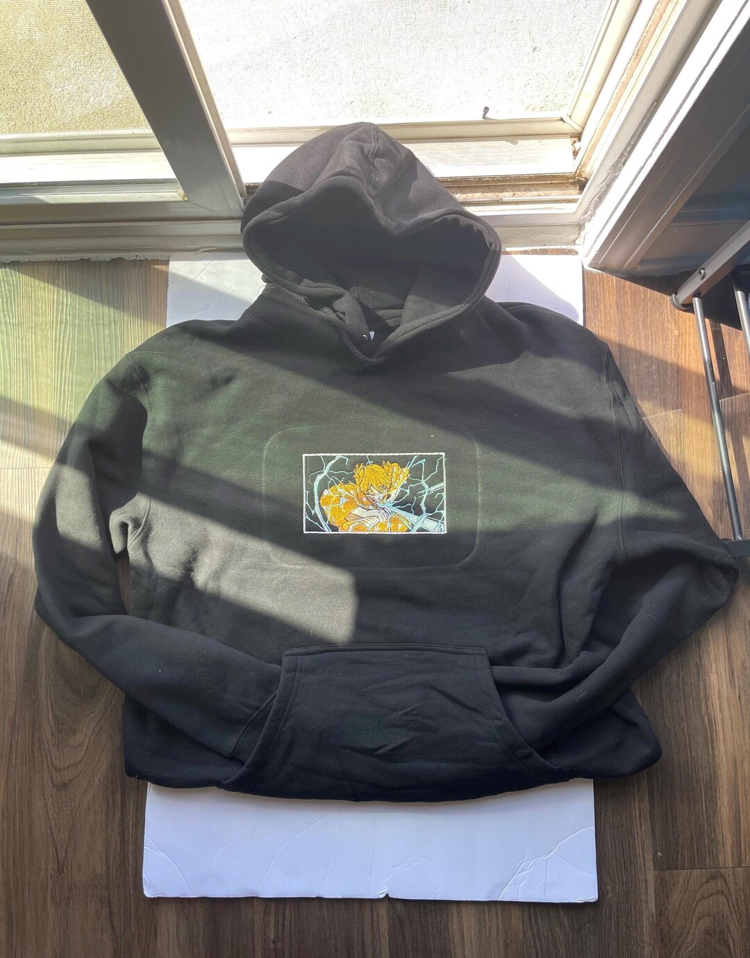 Zenitsu Entertainment District Arc Embroidered Hoodie - Etsy