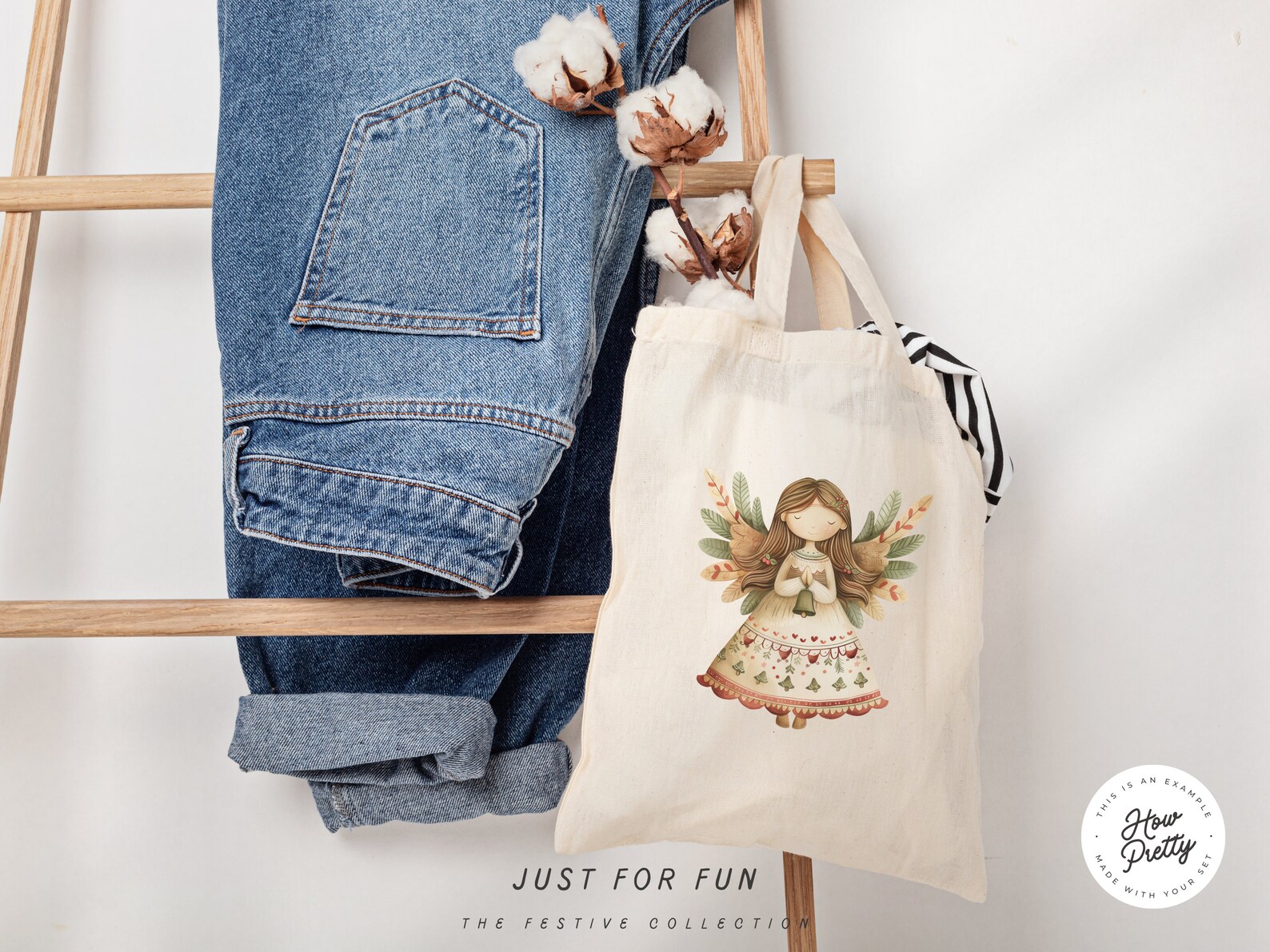 Folk Christmas Angel Clipart, Holiday Season Clip Art, Winter Whimsical ...