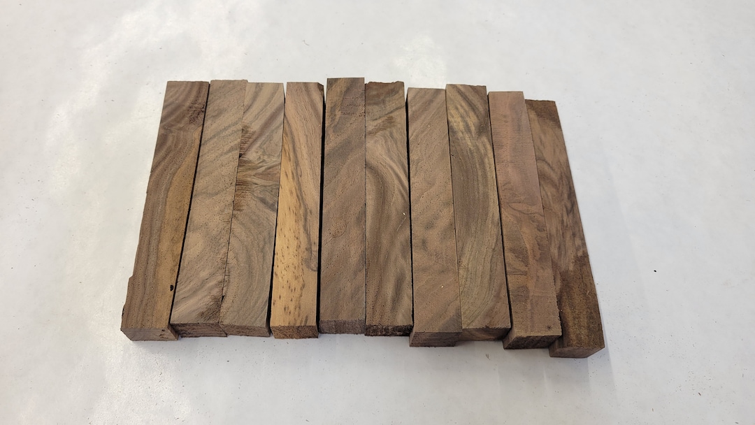 10 Walnut Burl Wood Pen Blanks - Etsy
