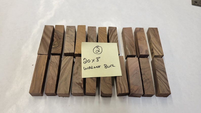 20 Walnut Burl Wood Pen Blanks - Etsy