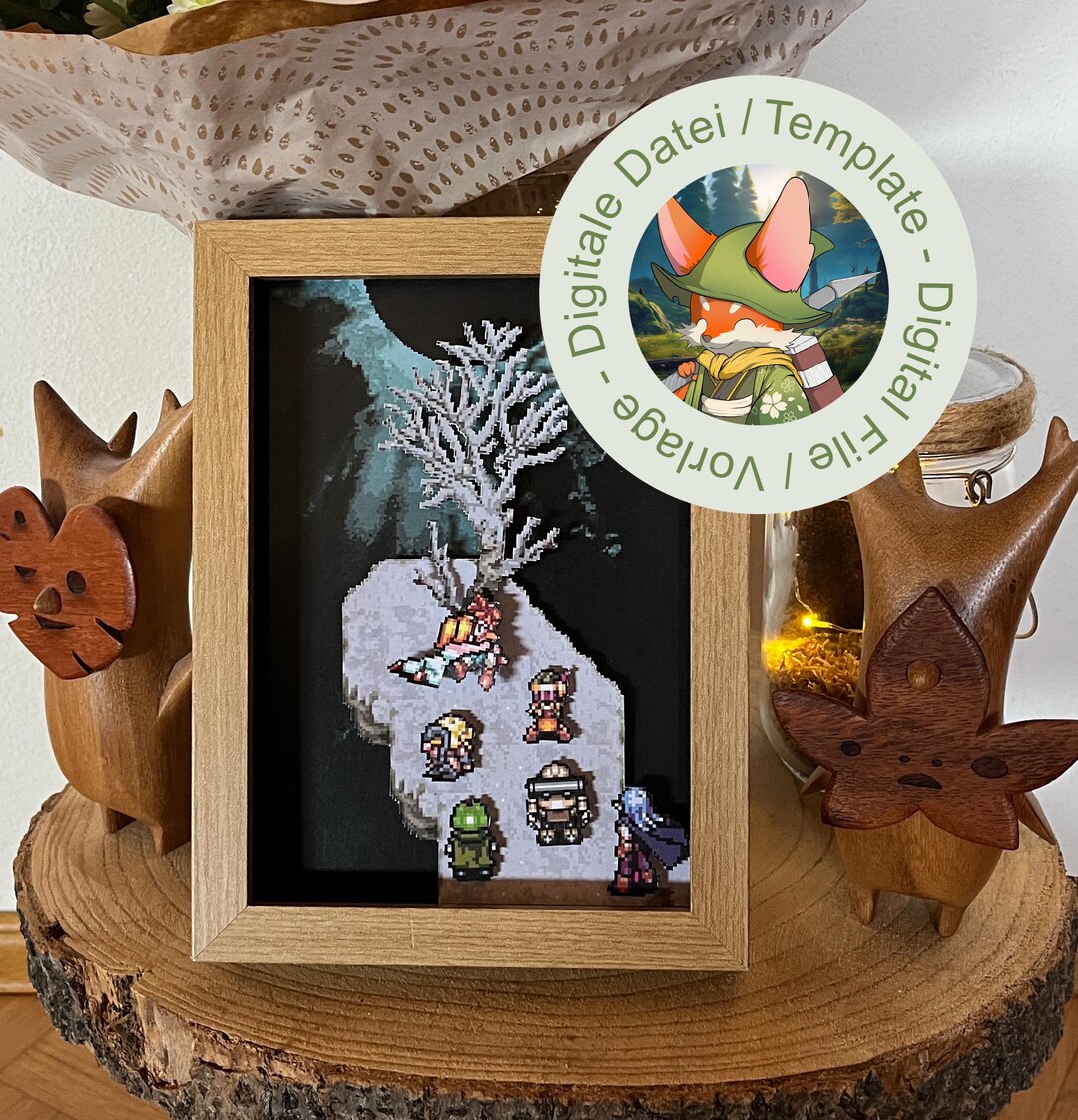 Template - Chrono Trigger Death Peak 3D Paper Diorama / Vorlage ...