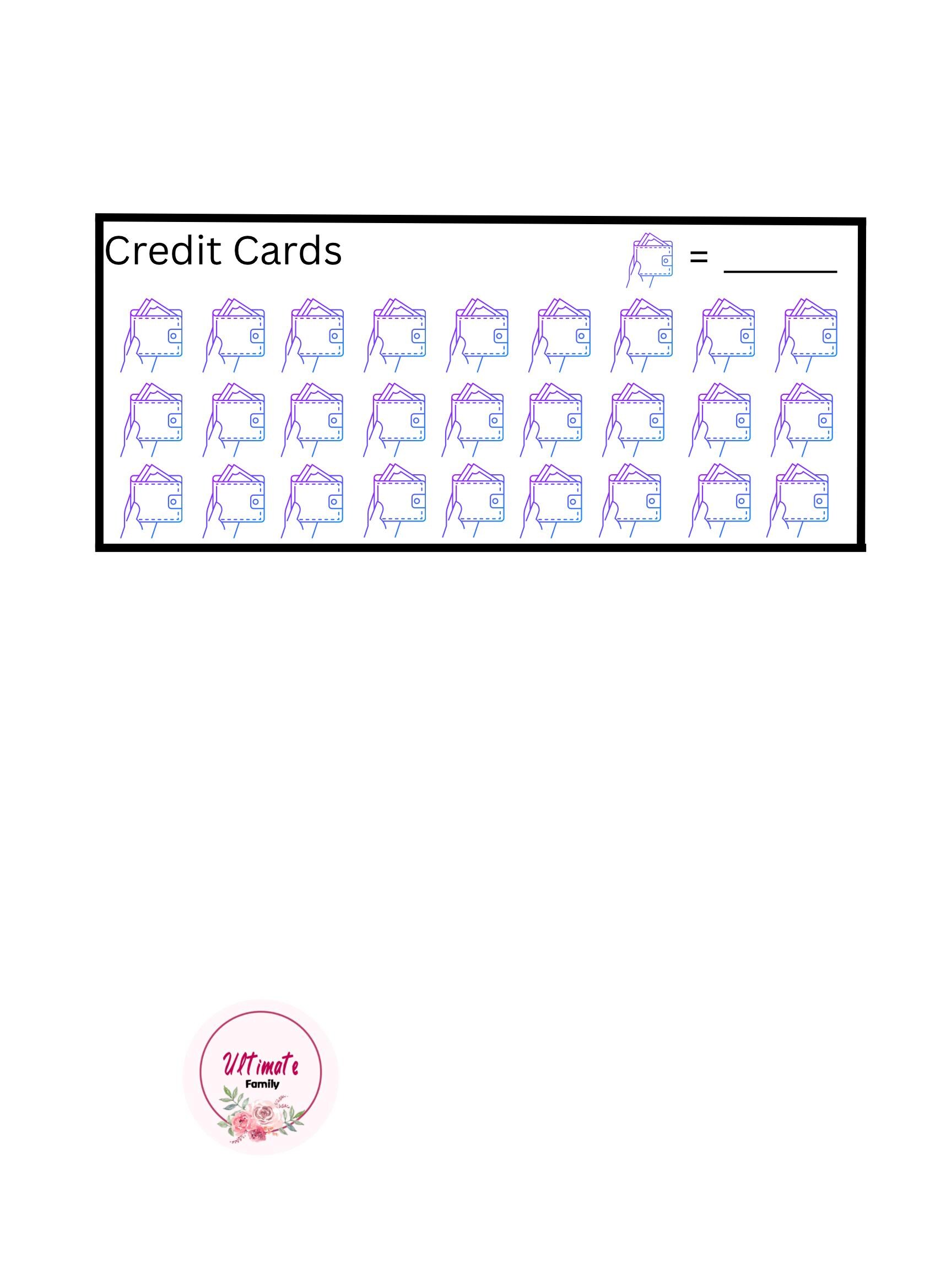 Credit Card Challenge Tracker (digital Download) - Etsy