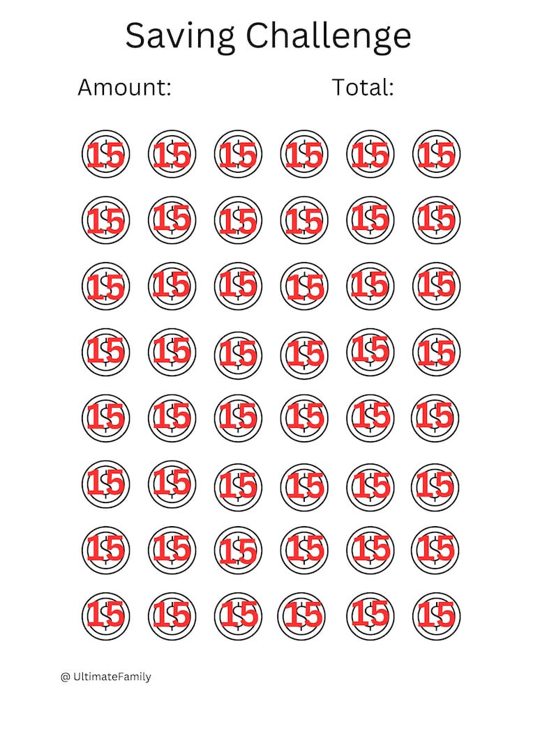 Saving Challenge - Etsy