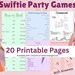 Swiftie Party Games, Taylor Swift Activity Book, Instant PDF Download ...