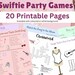 Swiftie Party Games, Taylor Swift Activity Book, Instant PDF Download ...