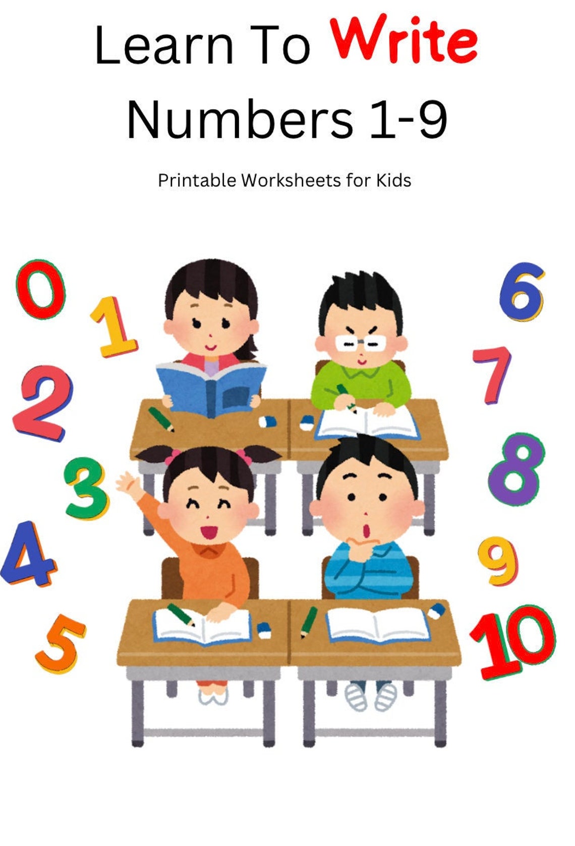 Traceable Number Worksheets for Kids, Printable, Counting - Etsy